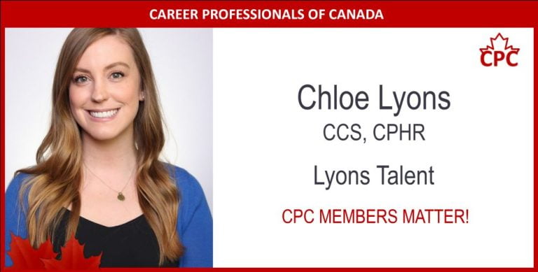 CPC Member of the Week: Chloe Lyons - Career Professionals of Canada