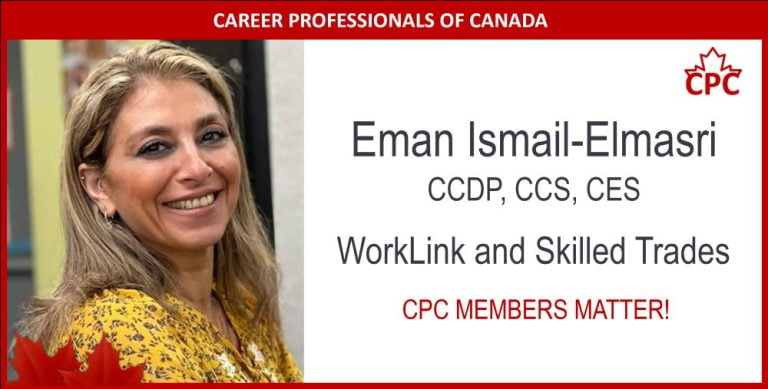 CPC Member of the Week: Eman Ismail-Elmasri - Career Professionals of ...